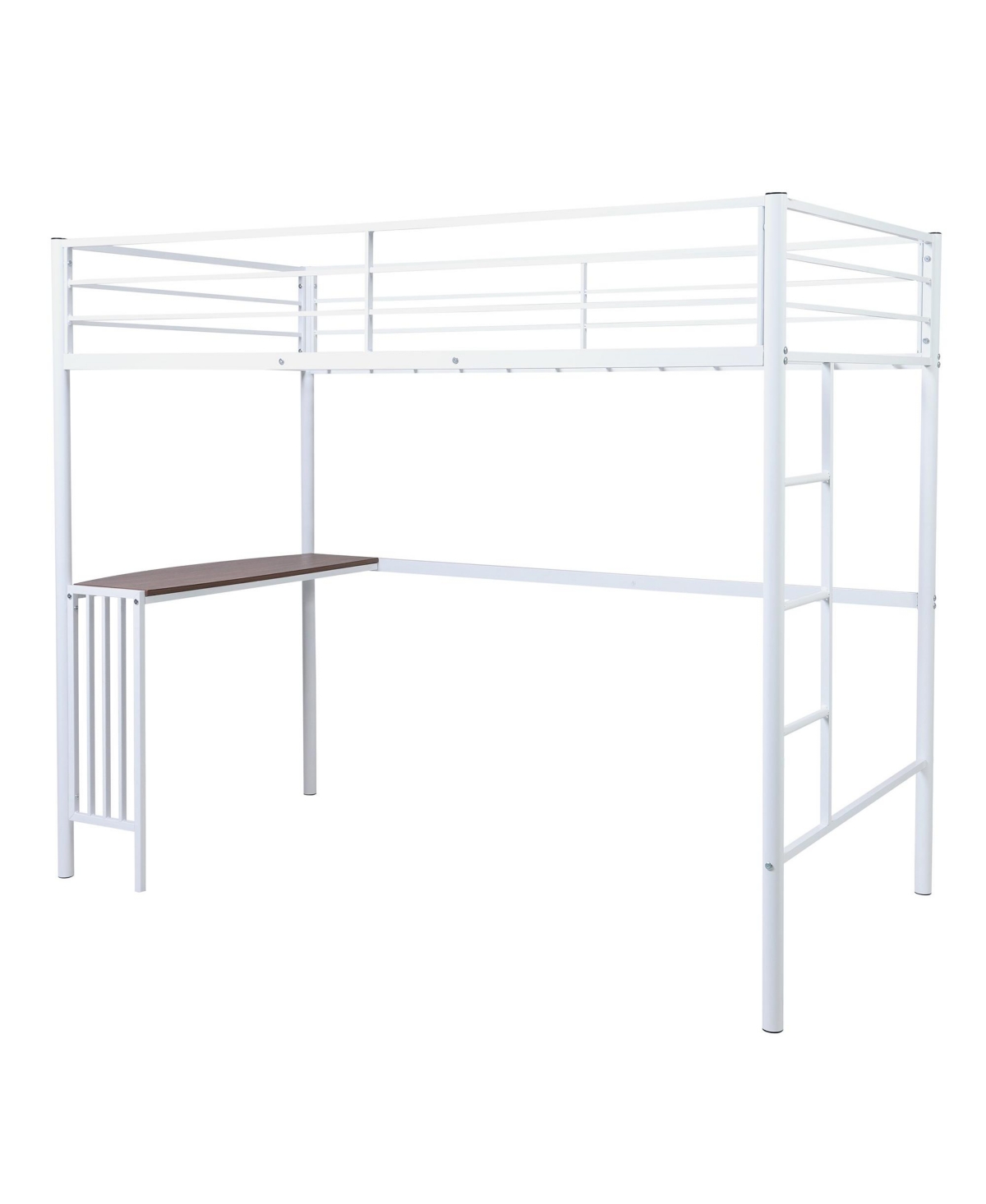 Click here for Metal Loft Bed with Desk – Space-Saving Des... prices