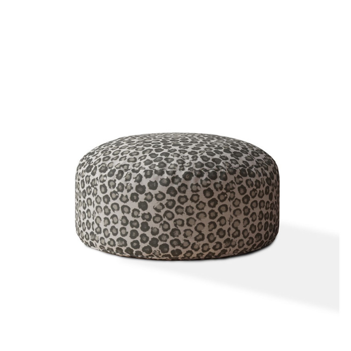 Click here for Textured Cotton Round Floral Pouf Ottoman –... prices
