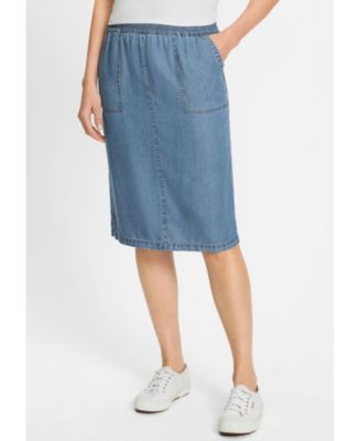 Olsen Women's Soft Denim Pull-On Skirt - Macy's