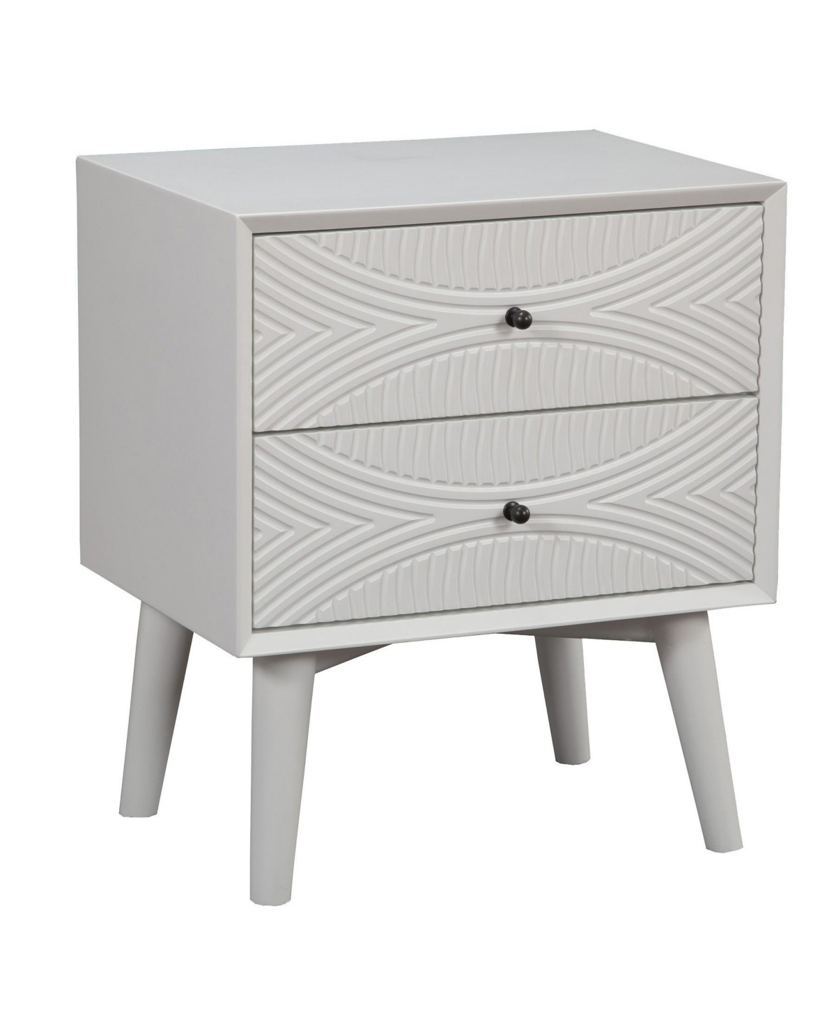 Click here for Modern Groovy 1-Drawer Wood Nightstand for Small S... prices