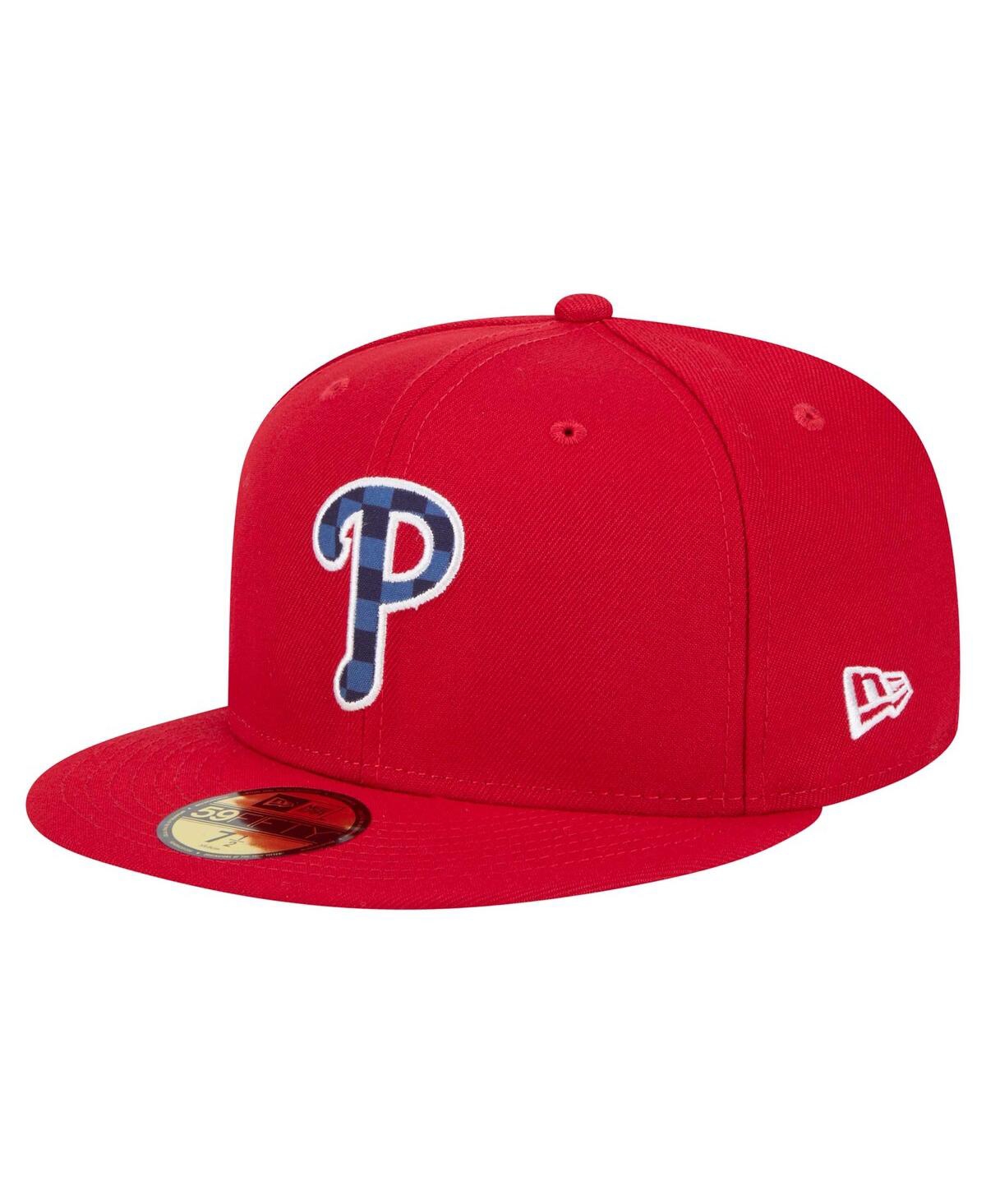 Click here for New Era Mens Red Philadelphia Phillies Checkered U... prices