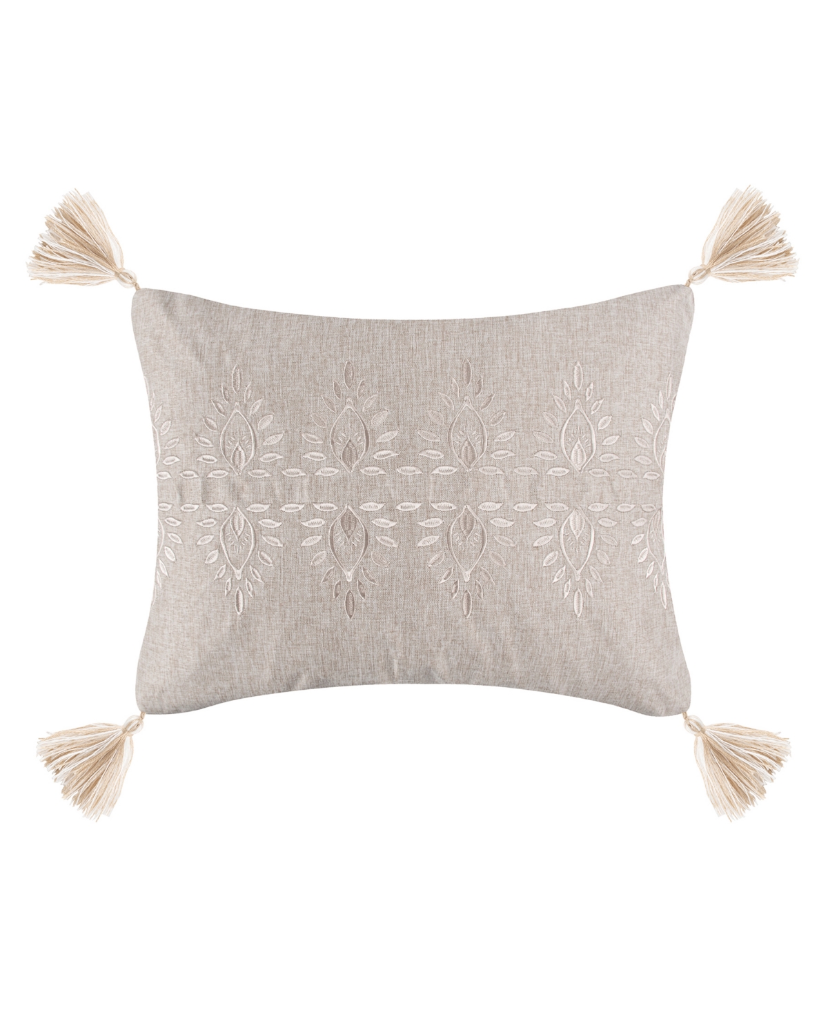 Click here for Levtex Kamira Embroidered Tassel Decorative Pillow... prices