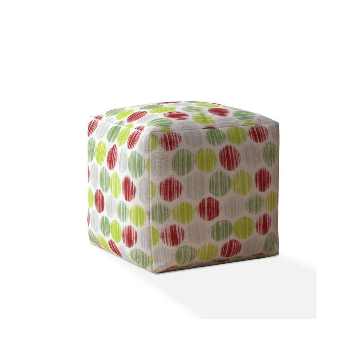 Click here for Cotton Pouf Ottoman with Polka Dots – Chic... prices