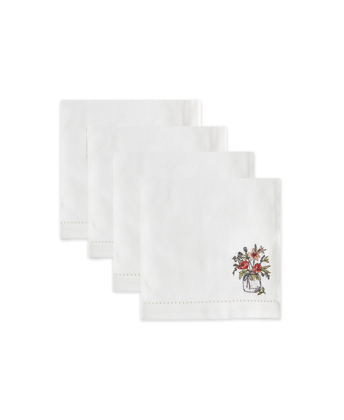 Click here for Tableau Garden Embroidered Set of 4 Napkins  8.25... prices