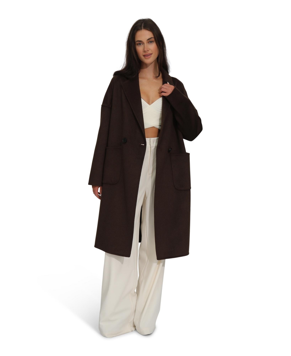 Click here for Belle & Bloom Womens Publisher Double-Breasted Woo... prices