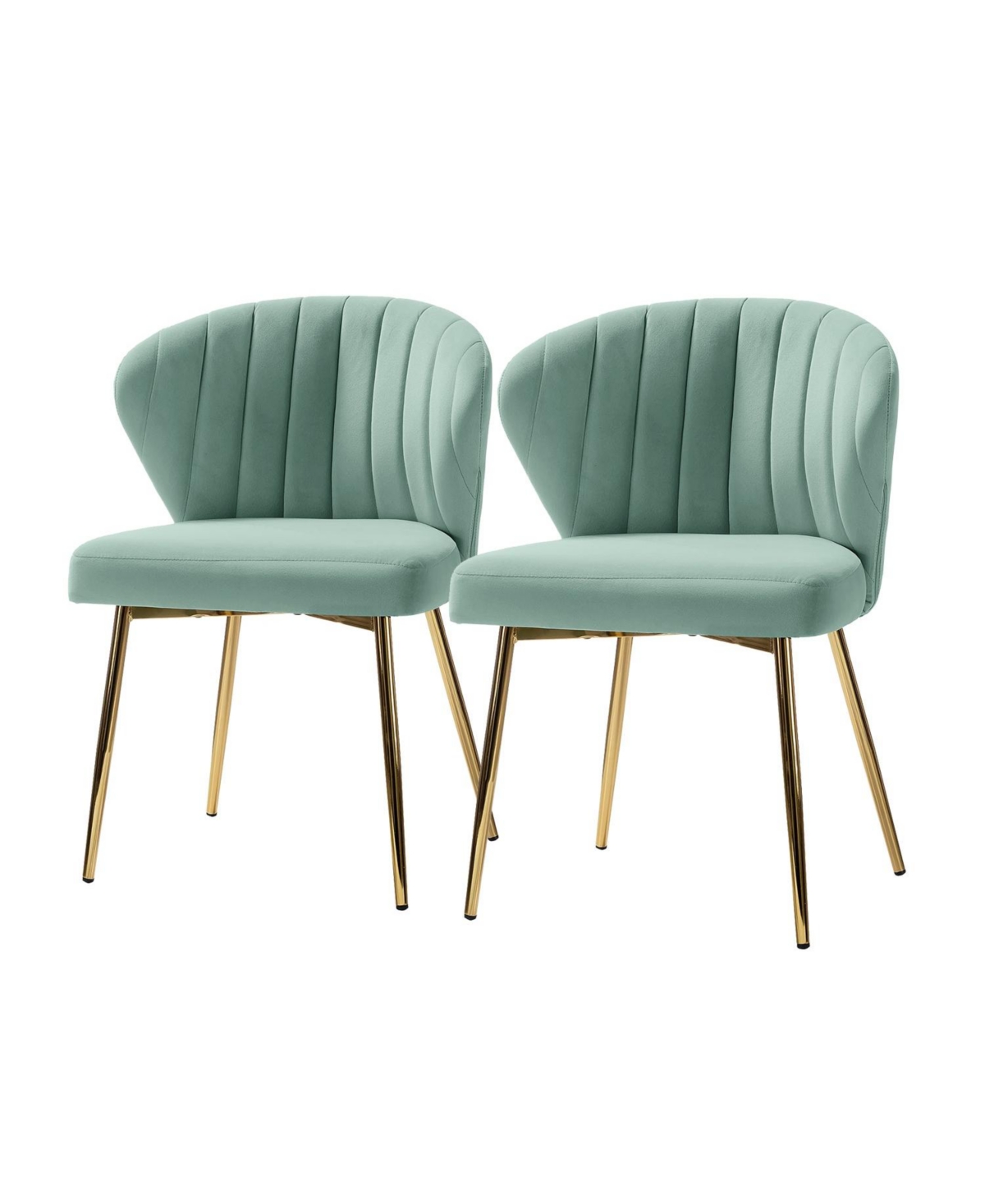 Click here for Modern Milia Dining Chair Set of 2 - Sage prices