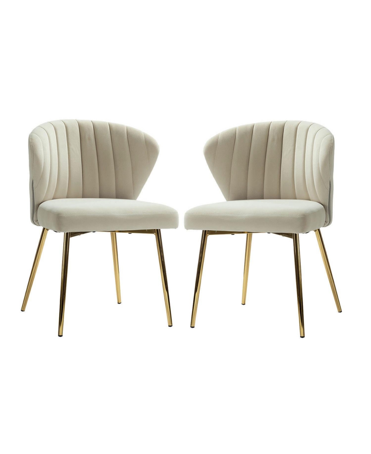 Click here for Modern Milia Dining Chair Set of 2 - Tan prices