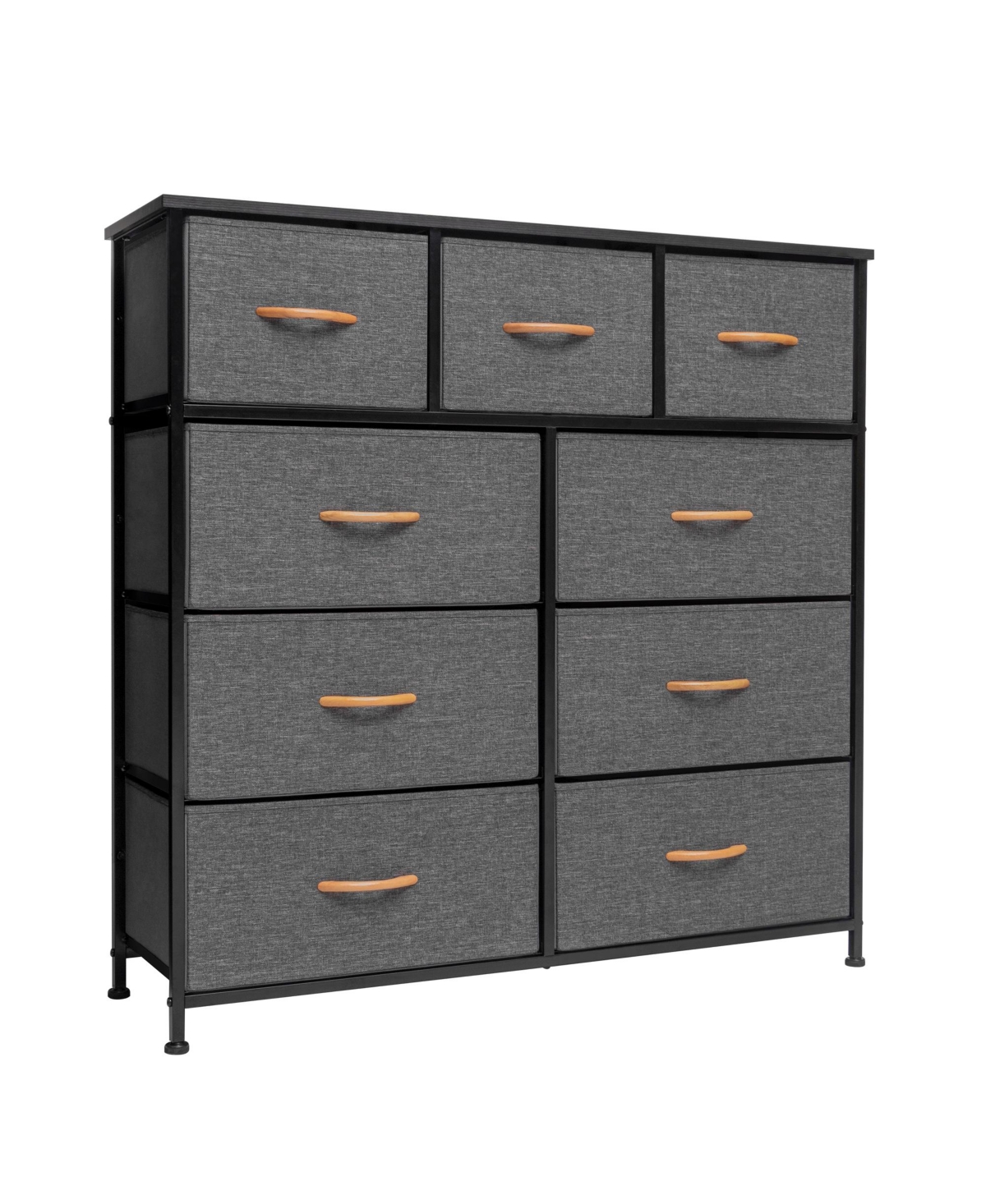 Click here for Steel and Fabric 9-Drawer Triple Dresser –... prices