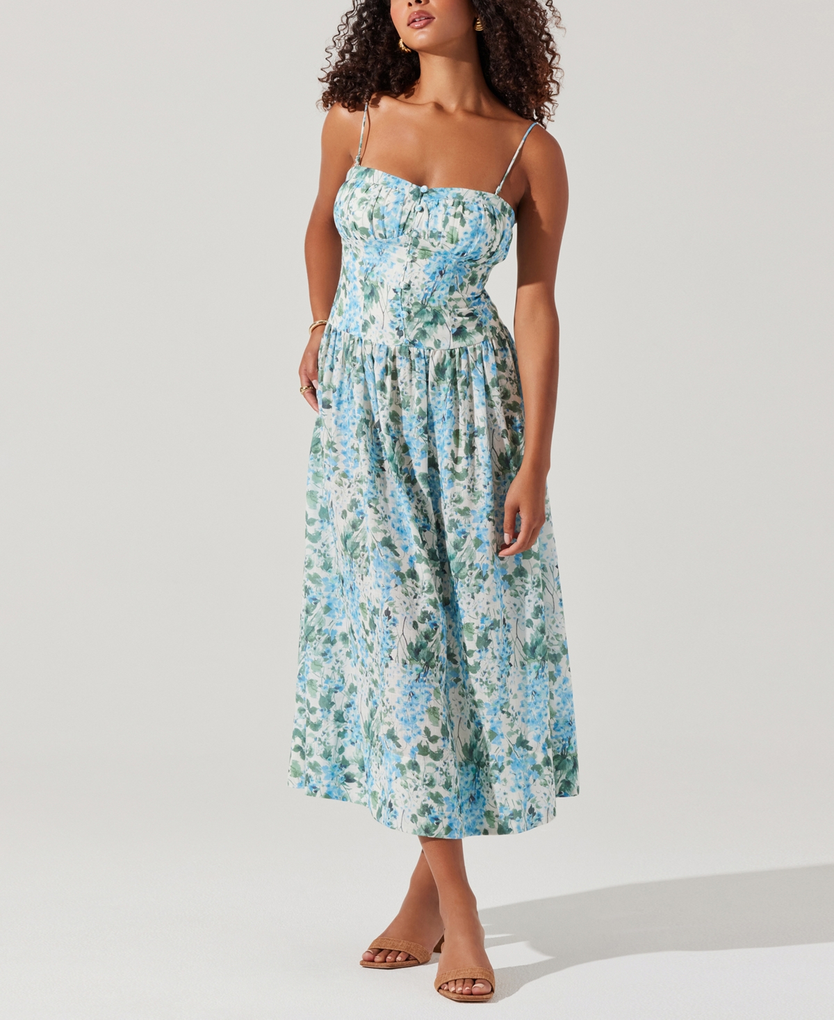 Click here for Astr the Label Womens Capria Pleated Midi Dress -... prices