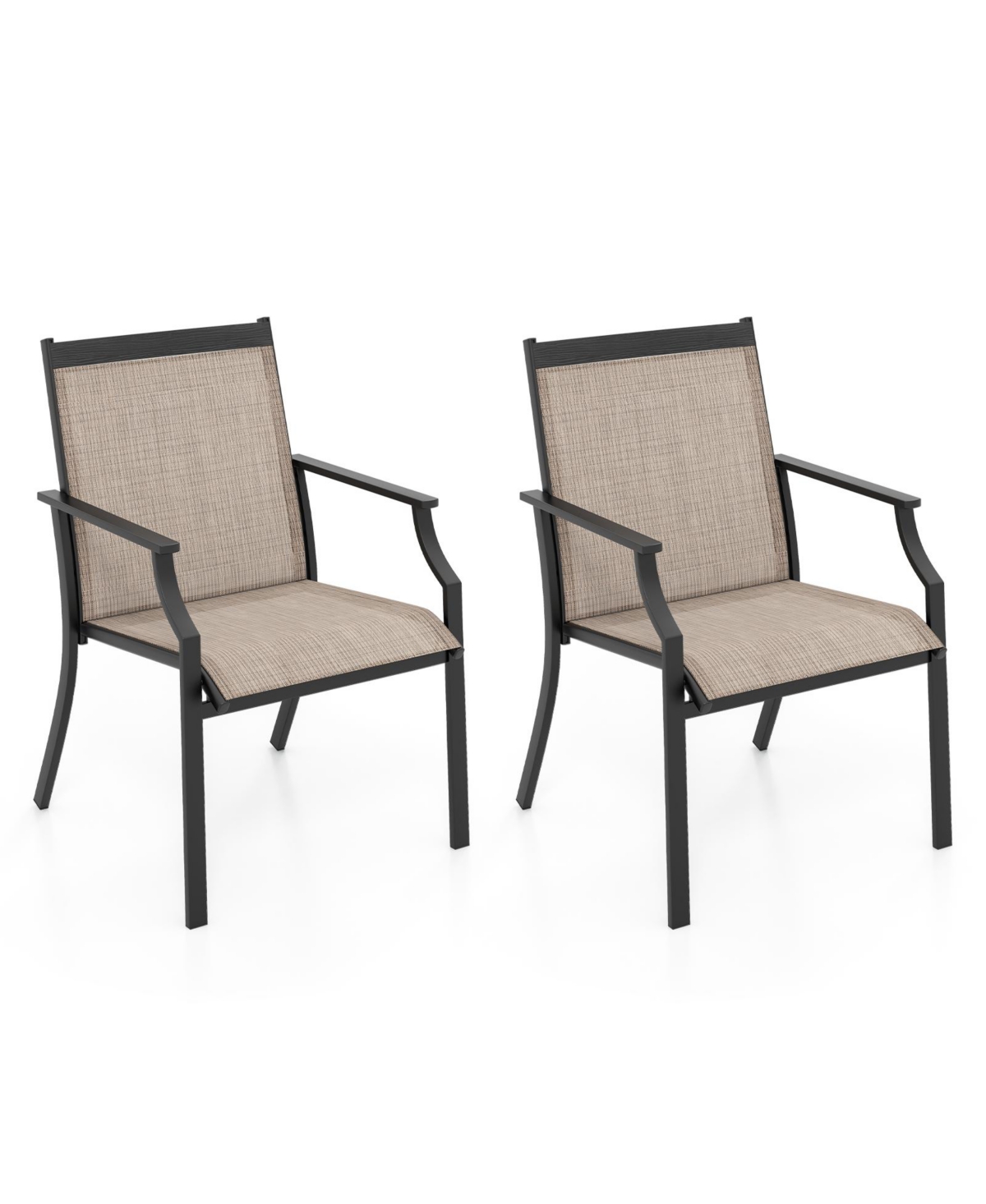 Click here for 2 Piece Patio Dining Chairs Large Outdoor Chairs w... prices