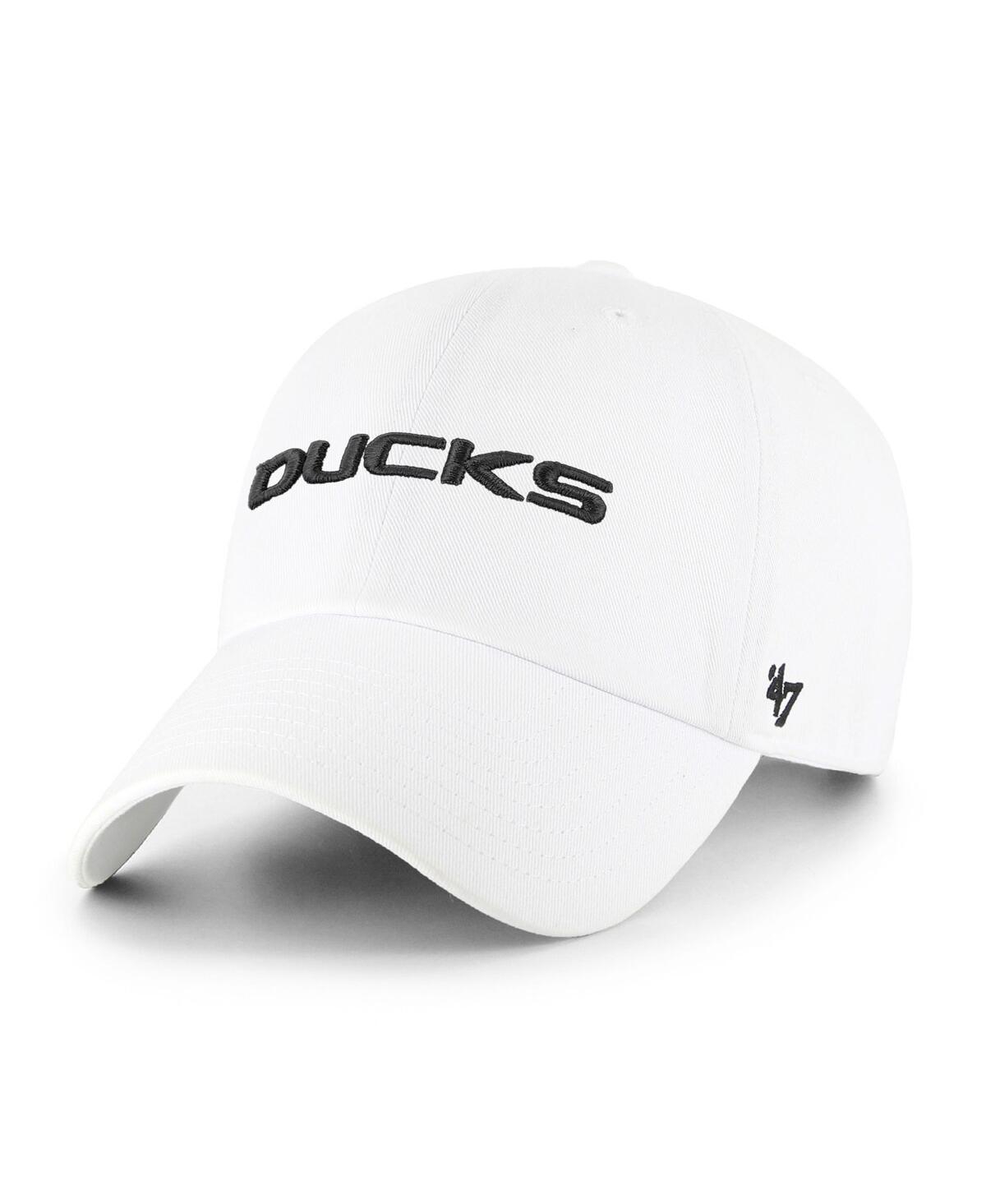 Click here for 47 Brand Mens White Oregon Ducks Clean Up Adjustab... prices