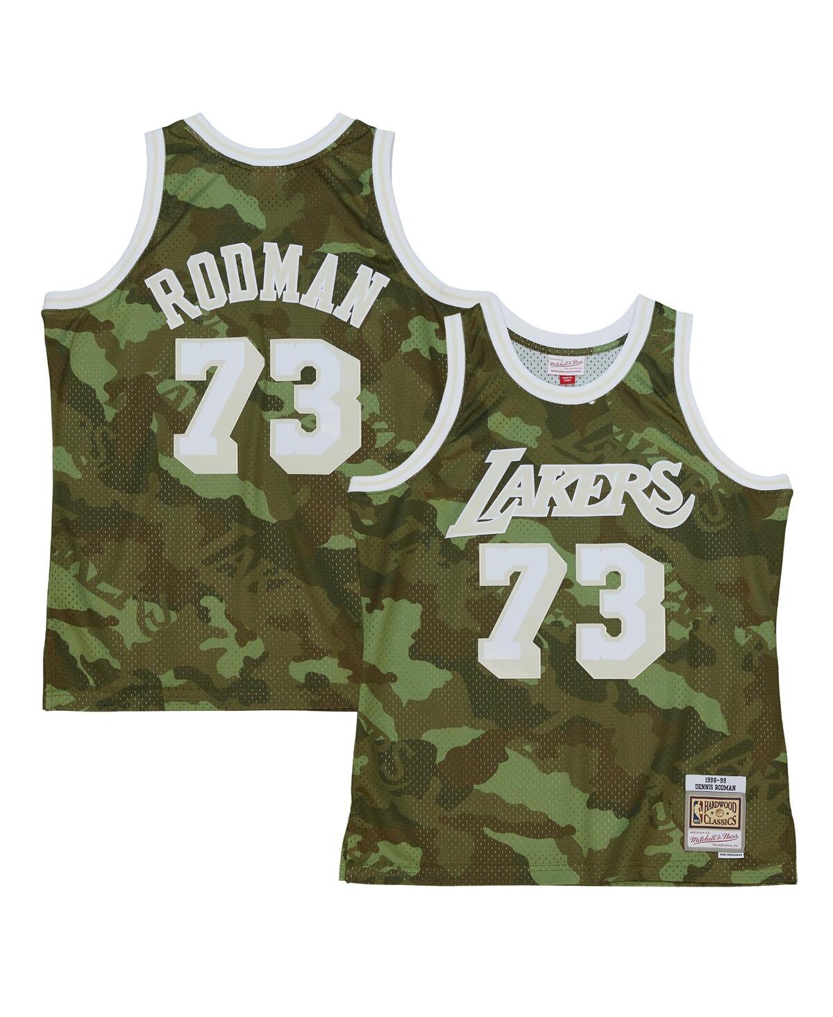 Click here for Mitchell & Ness Mens Dennis Rodman Camo Los Angele... prices