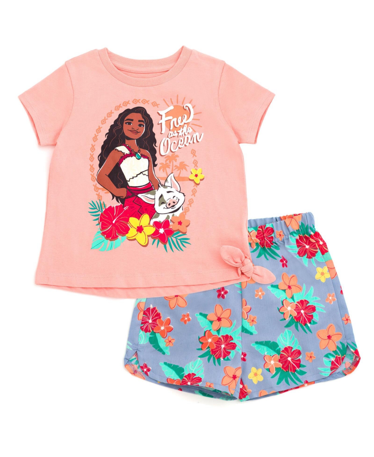 Click here for Moana Baby Girls T-Shirt and Chambray Shorts Outfi... prices