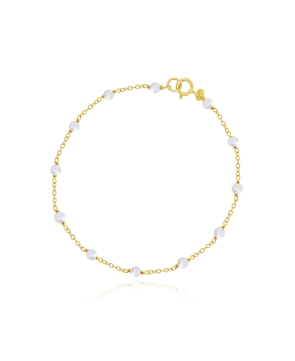Click here for The Lovery Pearl Bead Chain Bracelet 14K Gold - Pe... prices