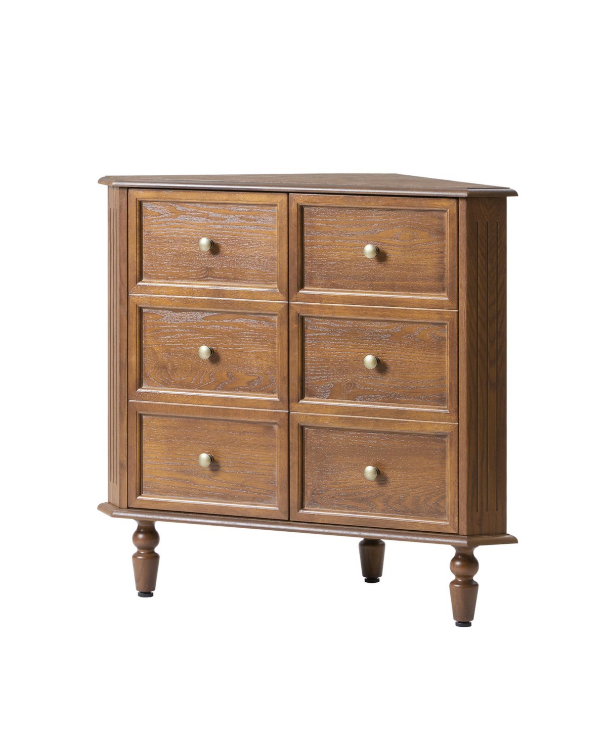 Click here for Alex 30H 2-Door Corner Cabinet - Walnut prices