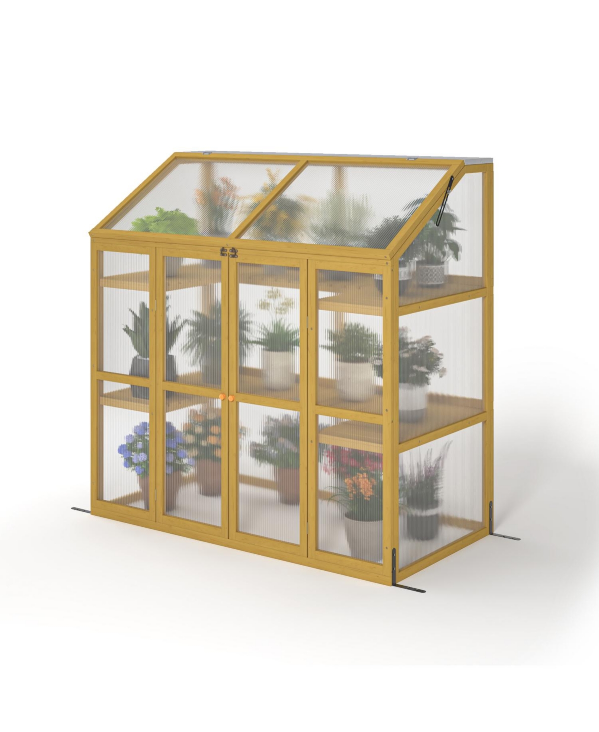 Click here for Streamdale Wooden Garden Greenhouse Polycarbonate... prices
