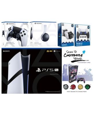 Sony Playstation 5 Pro Bundle with White Pulse Headset, Extra EDGE ...