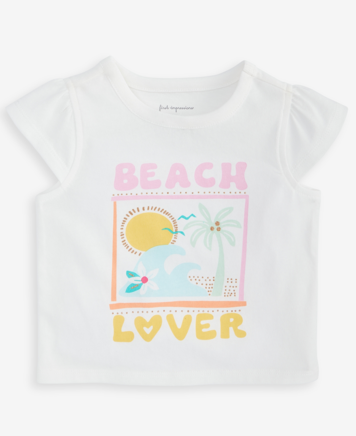 Click here for First Impressions Baby Girls Beach Lover Graphic T... prices