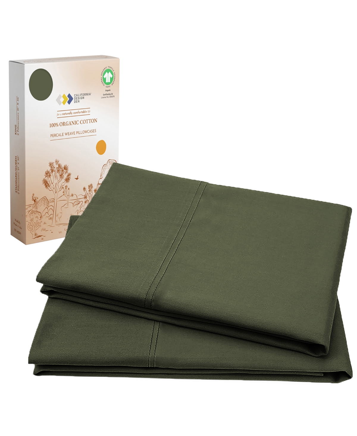 Click here for 100 Organic Cotton Pillow Cases King Set Of 2  Sof... prices