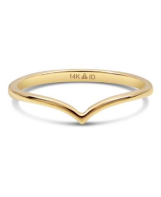 Devata Wishbone Ring in 14K Gold, Size 8, approx. 1.5 grams - Macy's