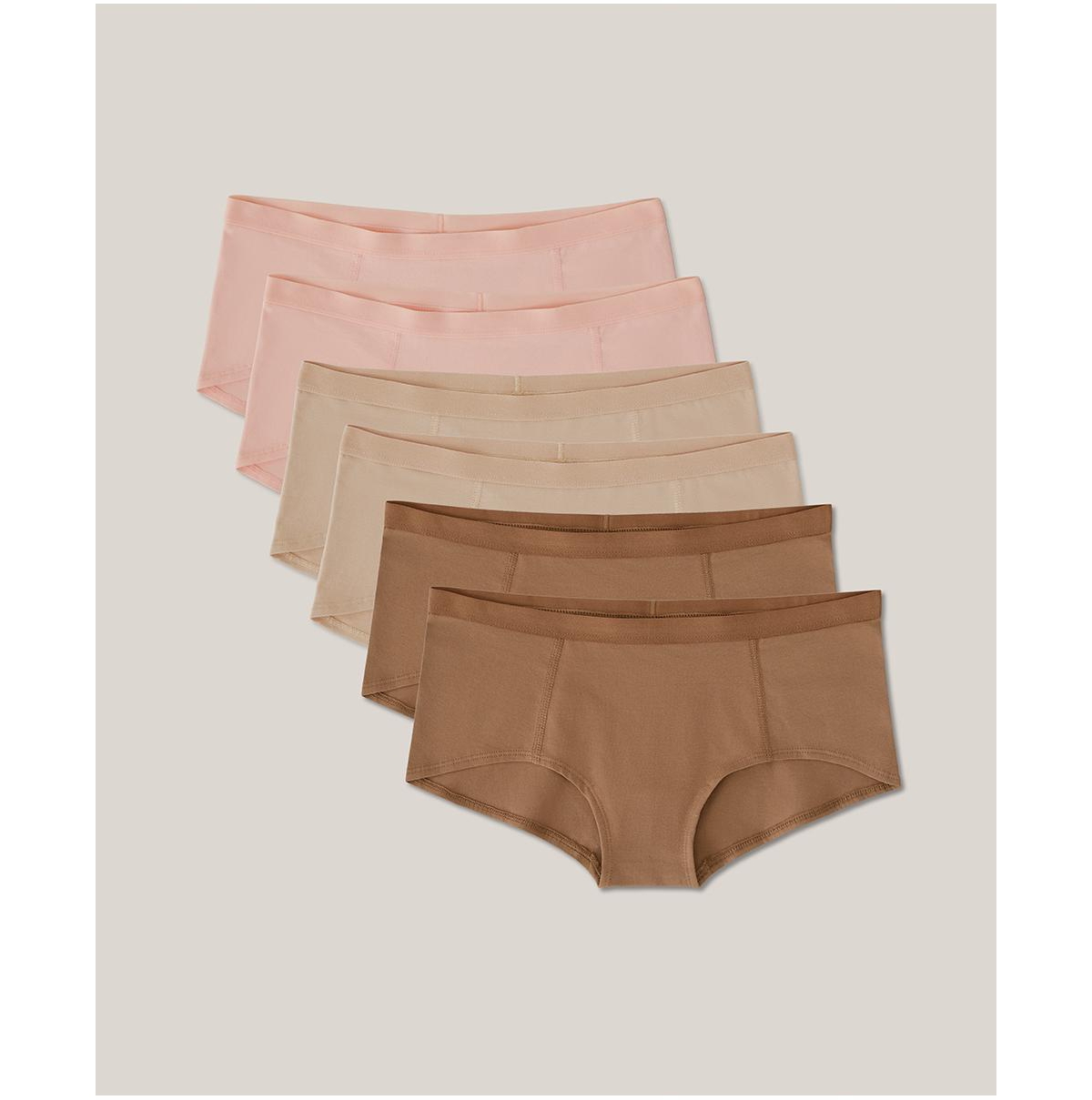 Click here for Pact Womens Organic Cotton Everyday Boy Short 6-Pa... prices