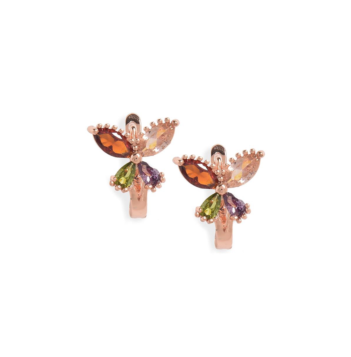 Click here for Sohi Womens Butterfly Hoop Earrings - Gold prices