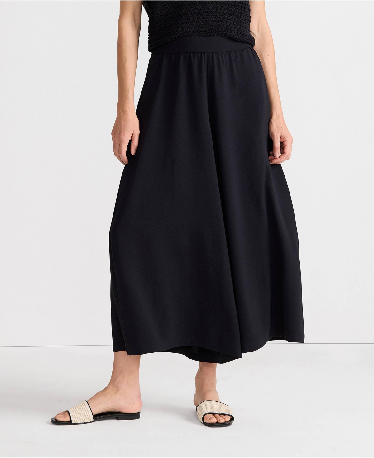 Click here for Lands End Womens Creaseless High Rise Palazzo Crop... prices