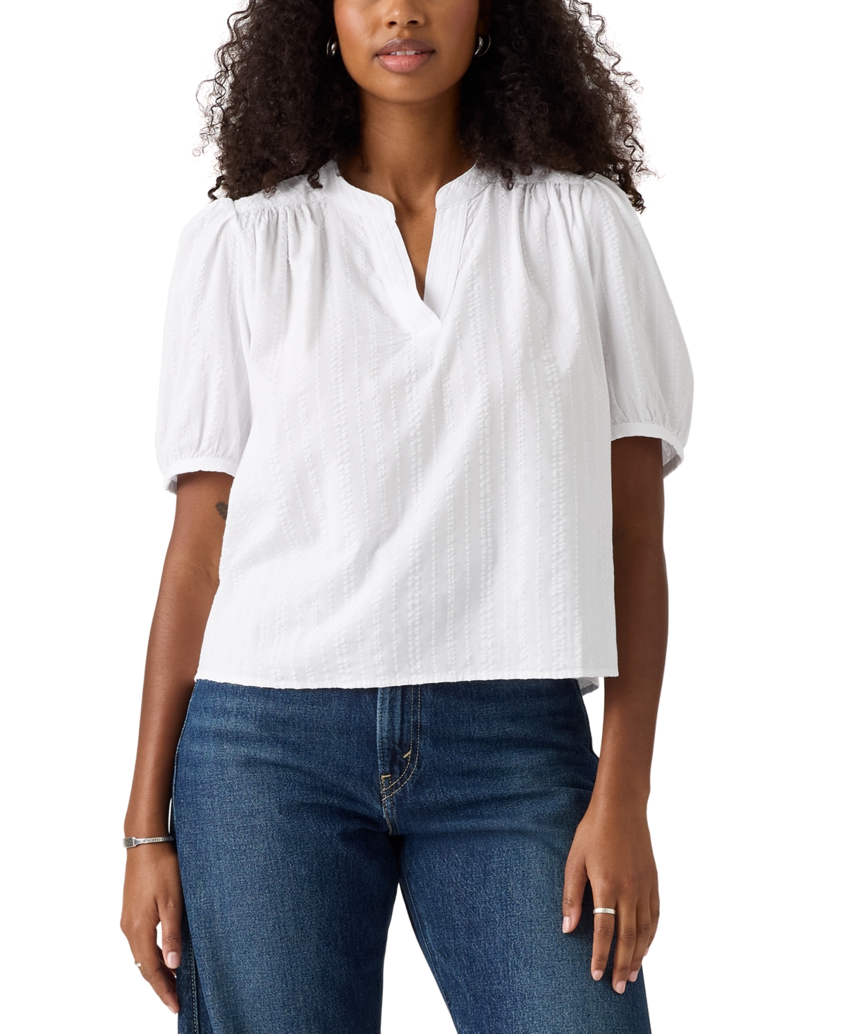 Click here for Levis Womens Amelie Cotton Poplin Blouse - Bright... prices