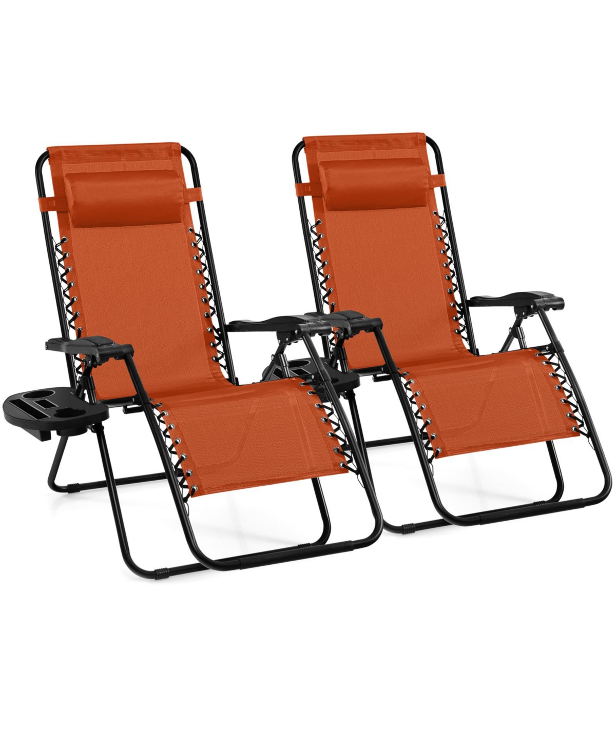 Click here for 2 Pieces Folding Lounge Chair with Zero Gravity -... prices