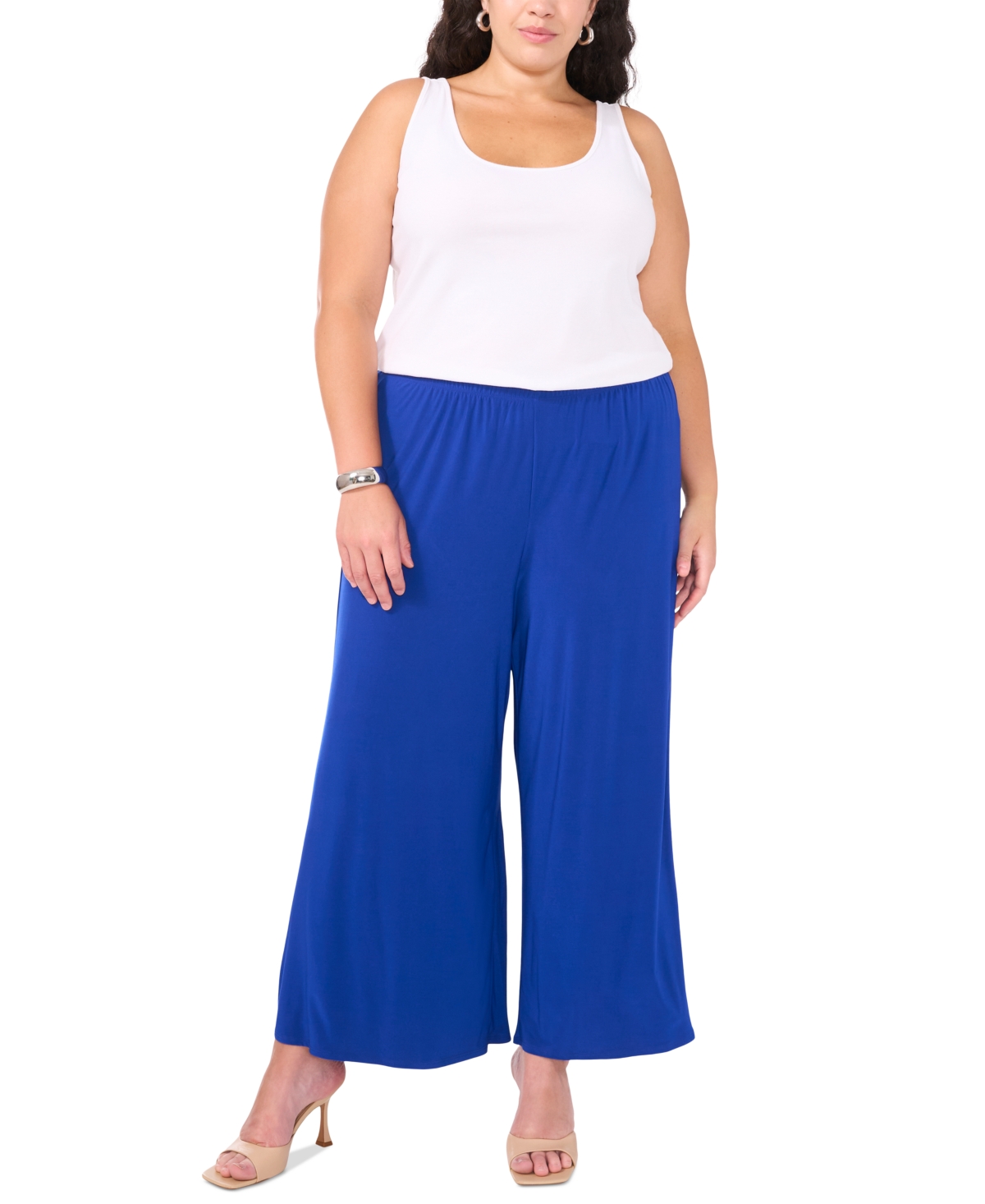 Click here for Vince Camuto Plus Size Solid Pull-On Wide-Leg Pant... prices