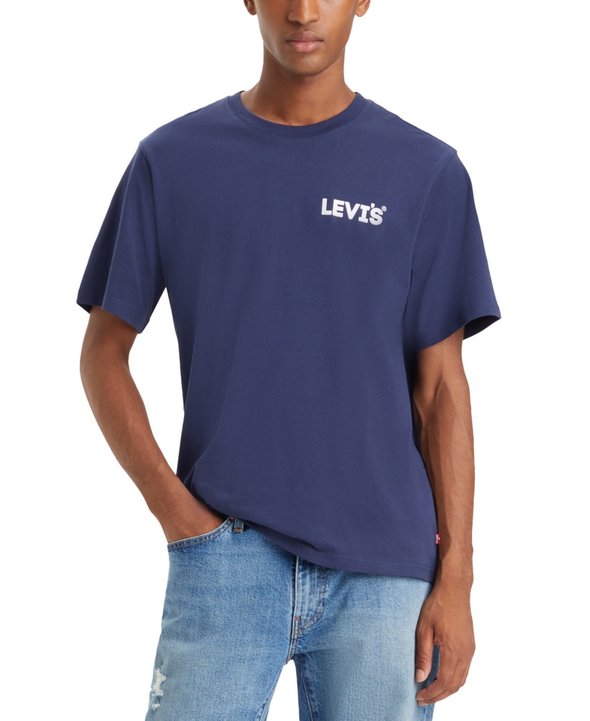 Click here for Levis Mens Relaxed Fit Box Tab Short Sleeve Logo G... prices