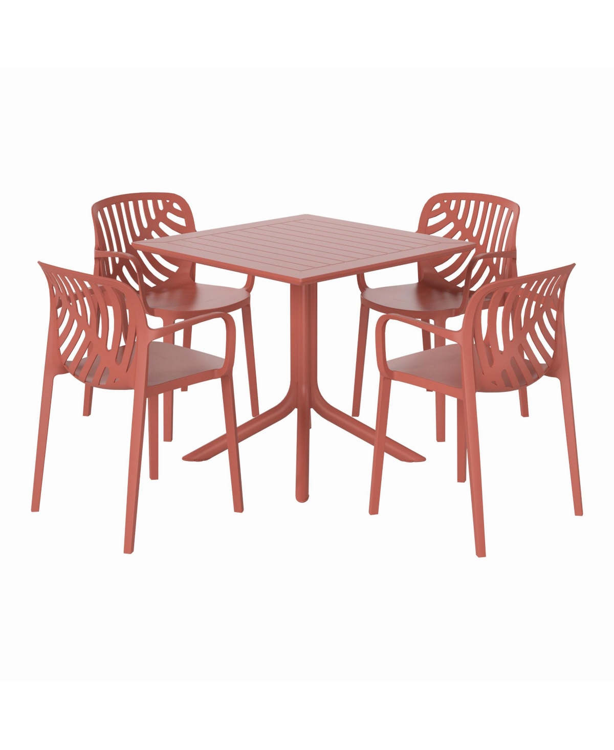 Click here for 5-Piece Outdoor Square Patio Dining Table Set with... prices