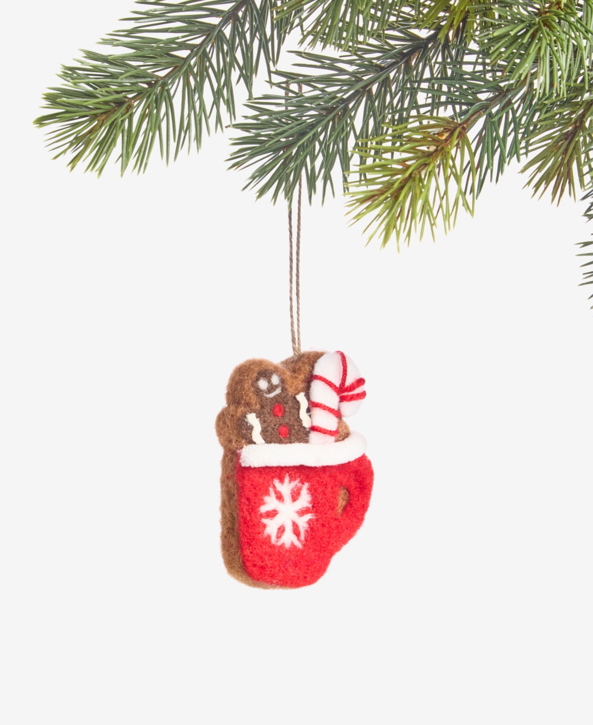 Click here for Holiday Lane Gingerbread Village Felted Mug Orname... prices