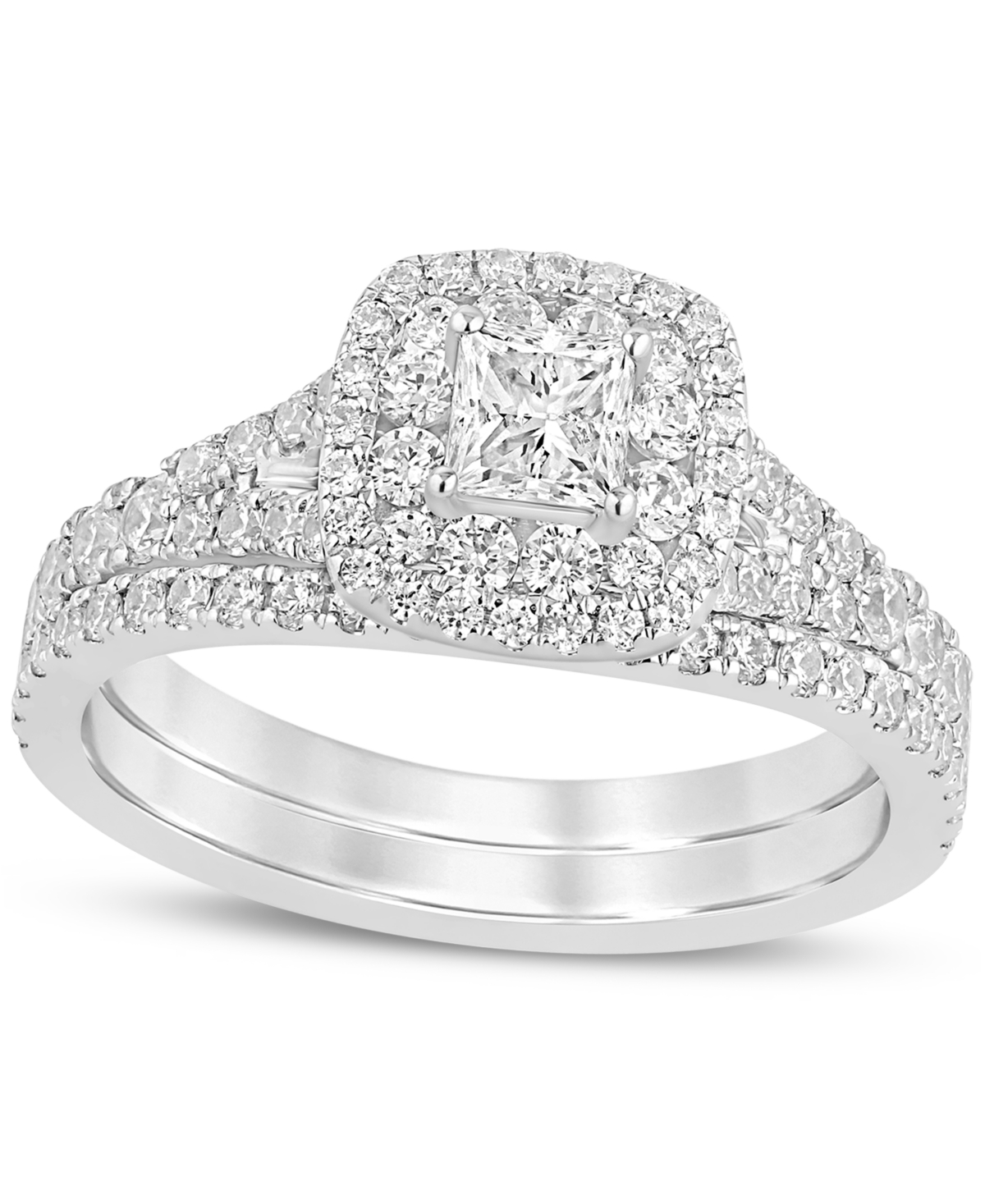 Click here for Diamond Double Halo Bridal Set (1 ct. t.w.) in 14k... prices
