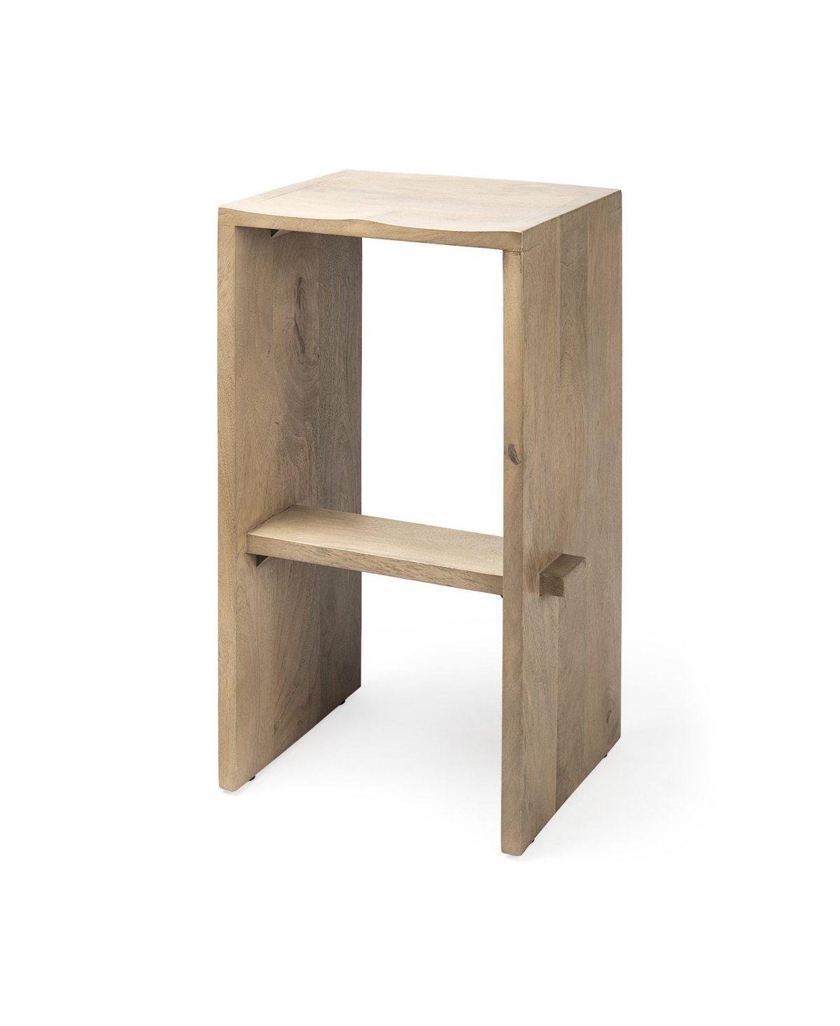 Click here for Wood Backless Counter Height Bar Chair - Brown prices