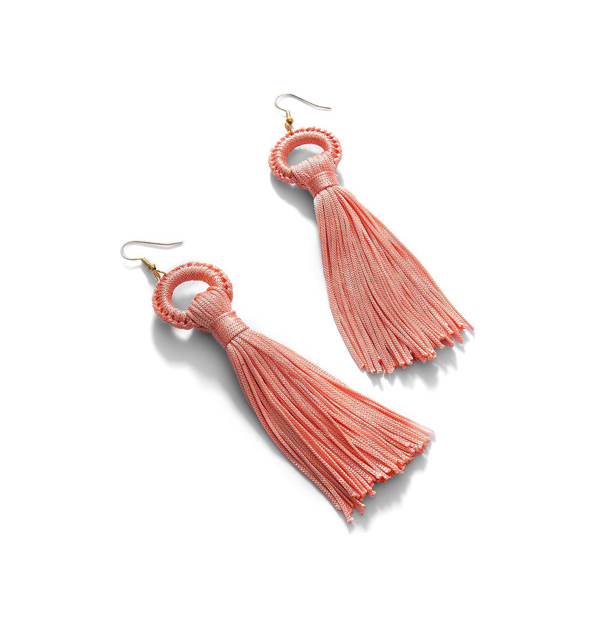 Click here for Sohi Womens Tassel Drop Earrings - Pink prices
