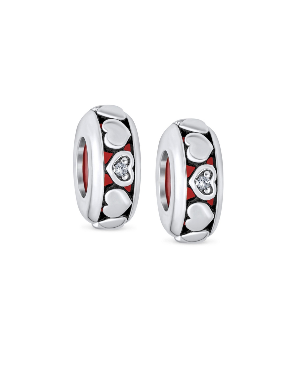 Click here for Bling Jewelry Set of 2 Valentine Lovers Eternity H... prices