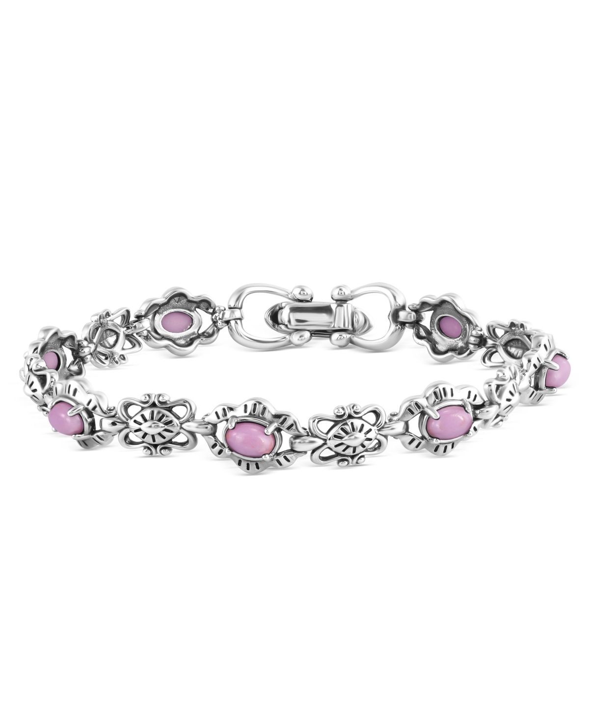 Click here for Sterling Silver Phosphosiderite Concha Link Bracel... prices