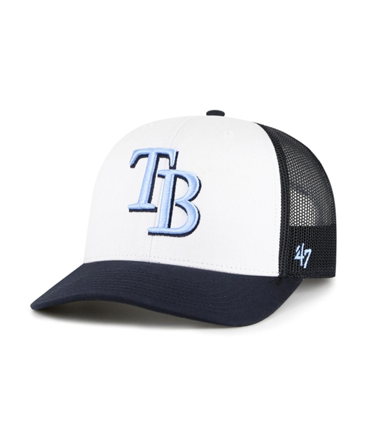 Click here for 47 Brand Mens White/Navy Tampa Bay Rays Freshman T... prices
