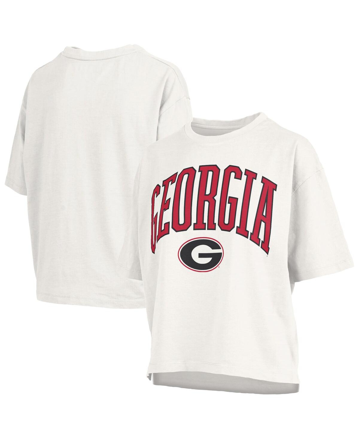 Click here for Pressbox Womens White Georgia Bulldogs Nelson Arch... prices