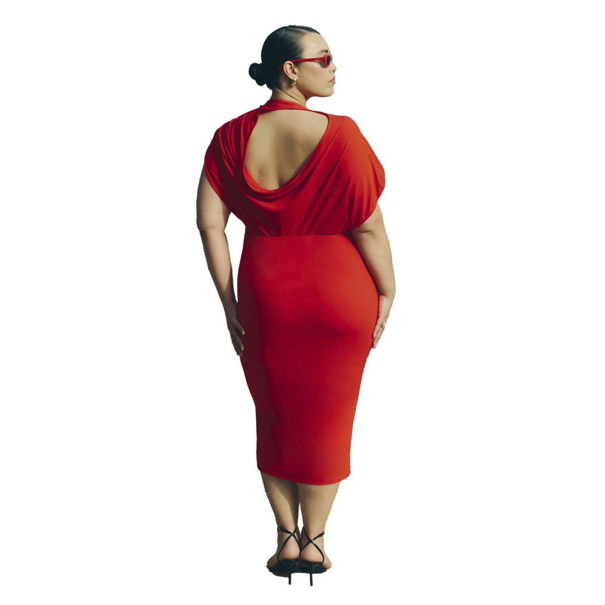 Click here for Eloquii Womens Cutout Back Midi Dress - High risk... prices