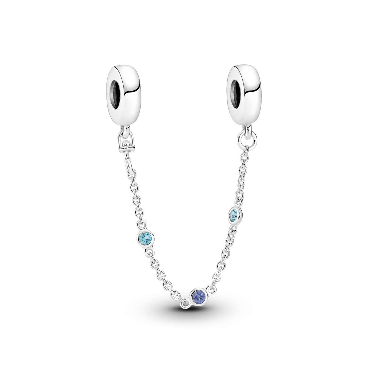 Click here for Pandora Triple Blue Stone Safety Chain Charms - St... prices