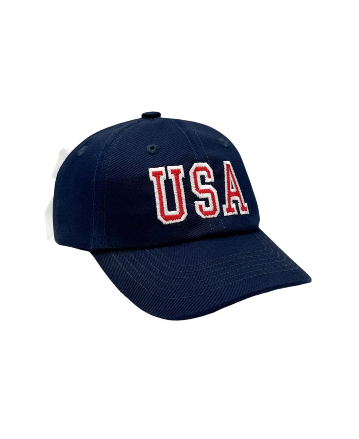 Click here for Bits & Bows Girls Usa Bow Baseball Hat - Navy prices