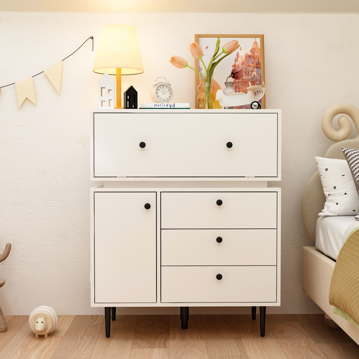 Click here for Robot-style Nightstand  Side table with three draw... prices