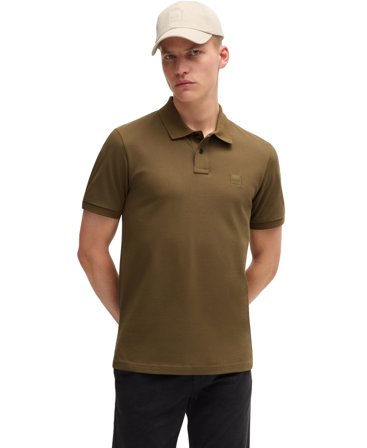 Click here for Boss by Hugo Boss Mens Slim-Fit Stretch-Cotton Log... prices