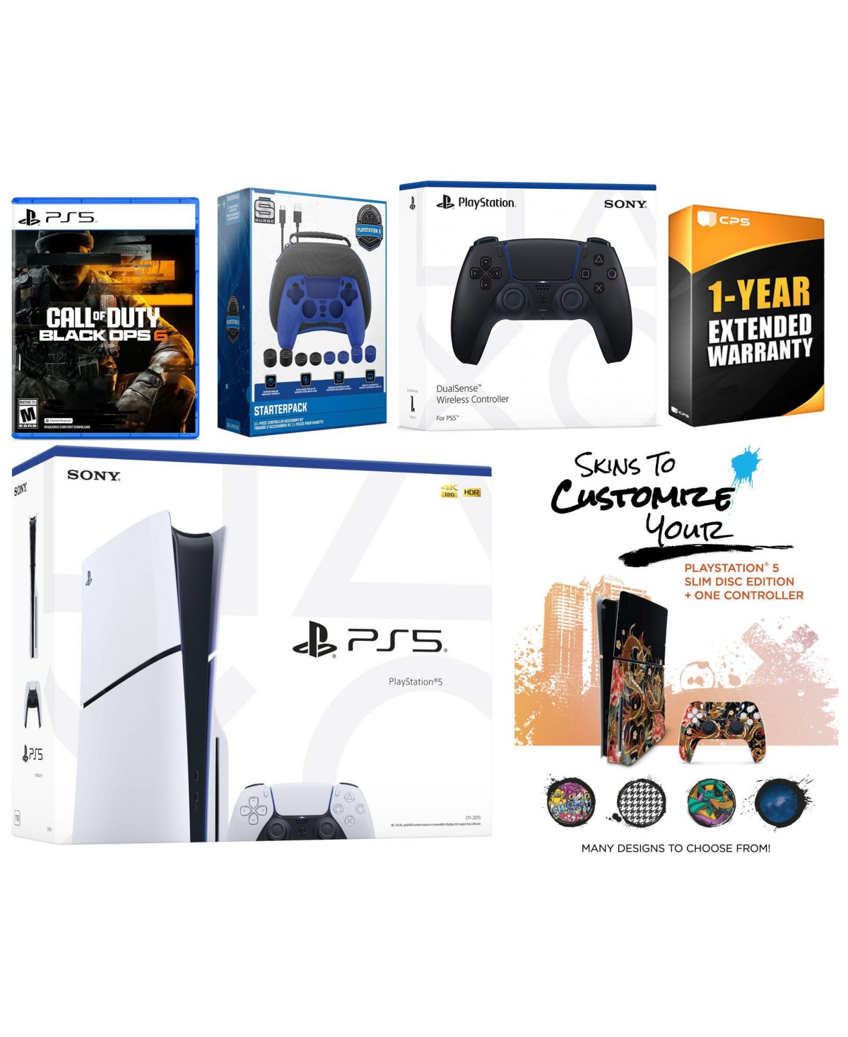 Click here for Sony Playstation 5 Slim Disc with Call of Duty Bla... prices