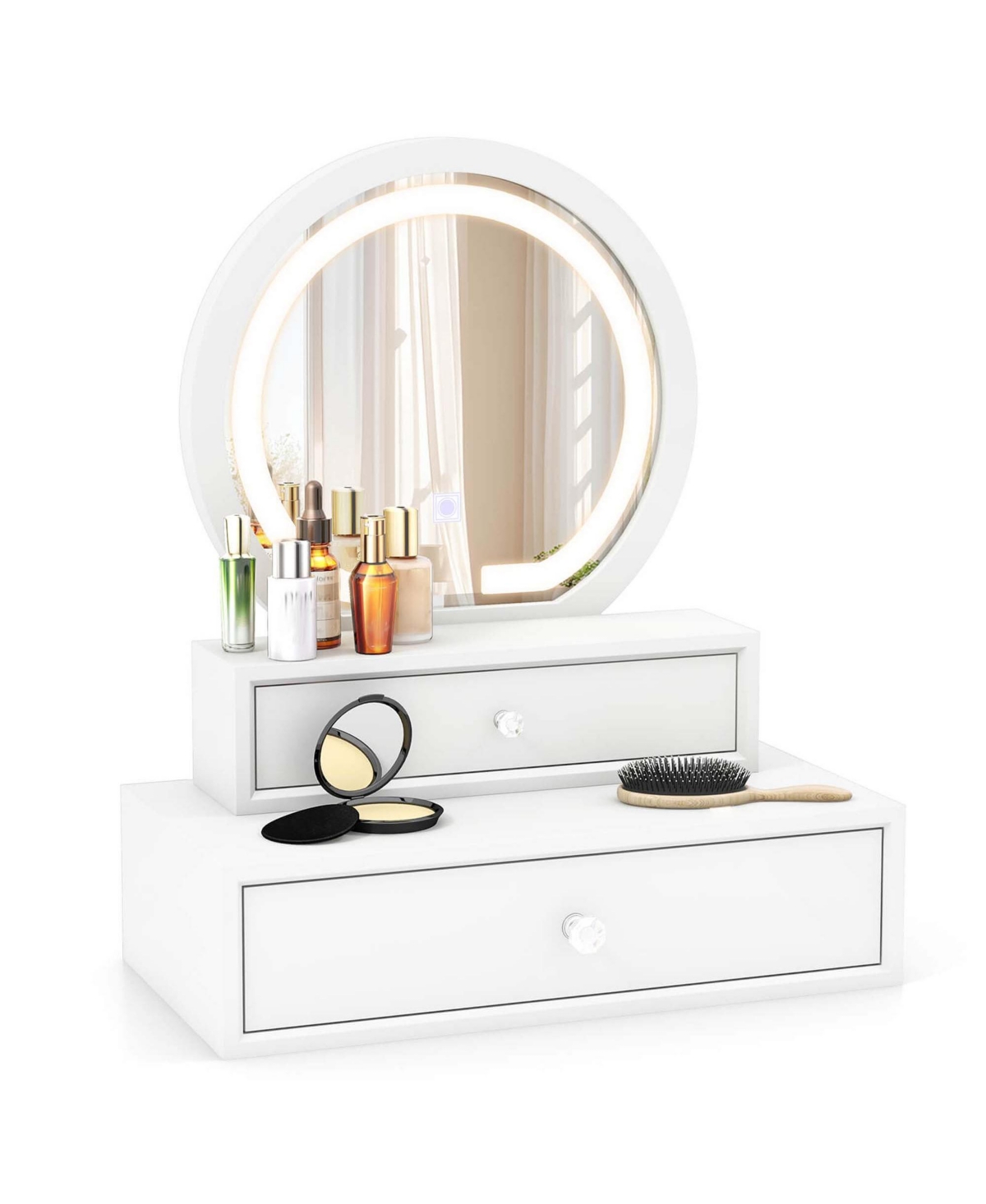 Click here for Vanity Mirror with 2 Slide-out Drawers 3 Lighting... prices