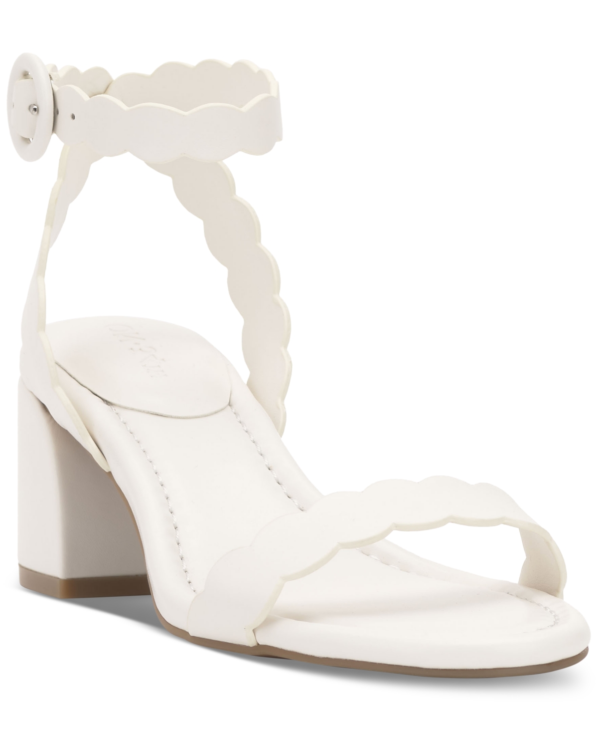 Click here for On 34th Womens Pathina Scalloped Block Heel Sandal... prices