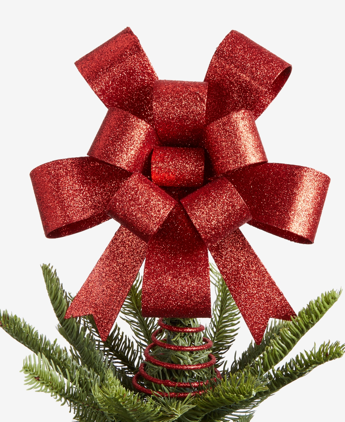 Click here for Holiday Lane Heritage Red Glitter Gift Bow Tree To... prices