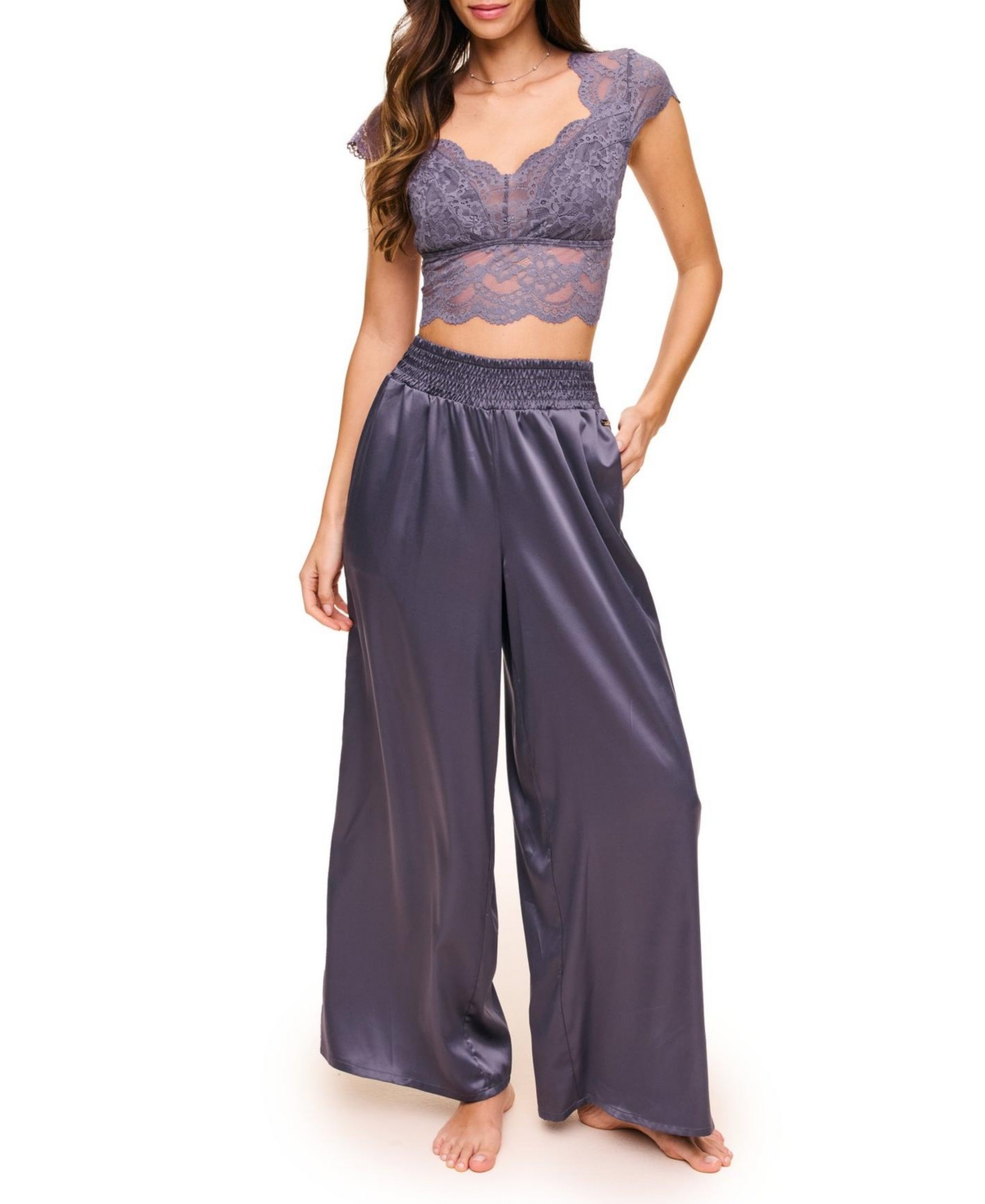 Click here for Adore Me Womens Finola Lounge Set - Dark purple prices